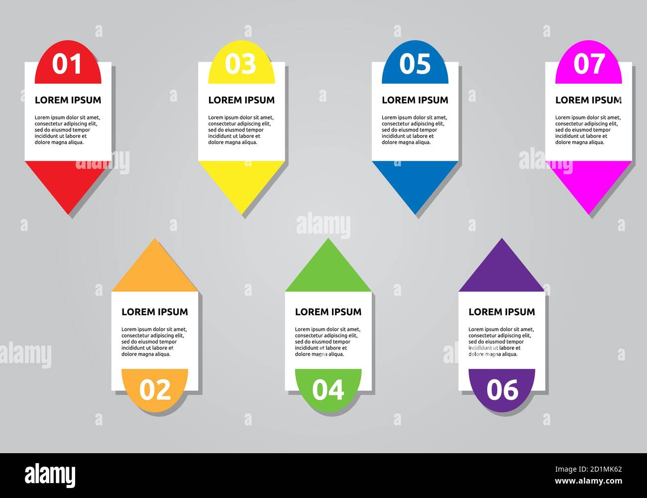 Illustration vector design of infographic template Stock Vector Image ...