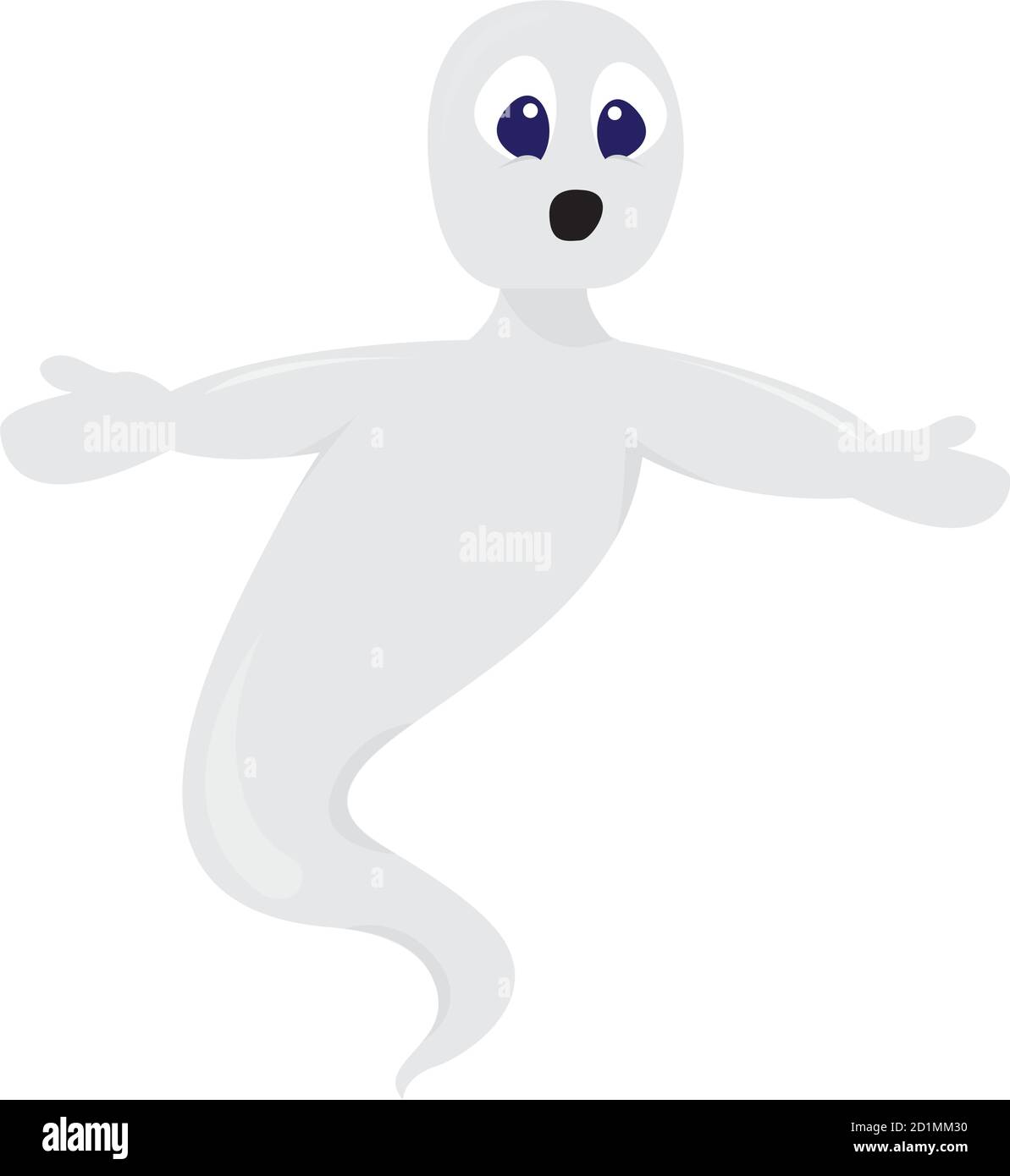 Scary Ghost Icon Halloween Holiday Vector Illustration Stock Vector Image And Art Alamy