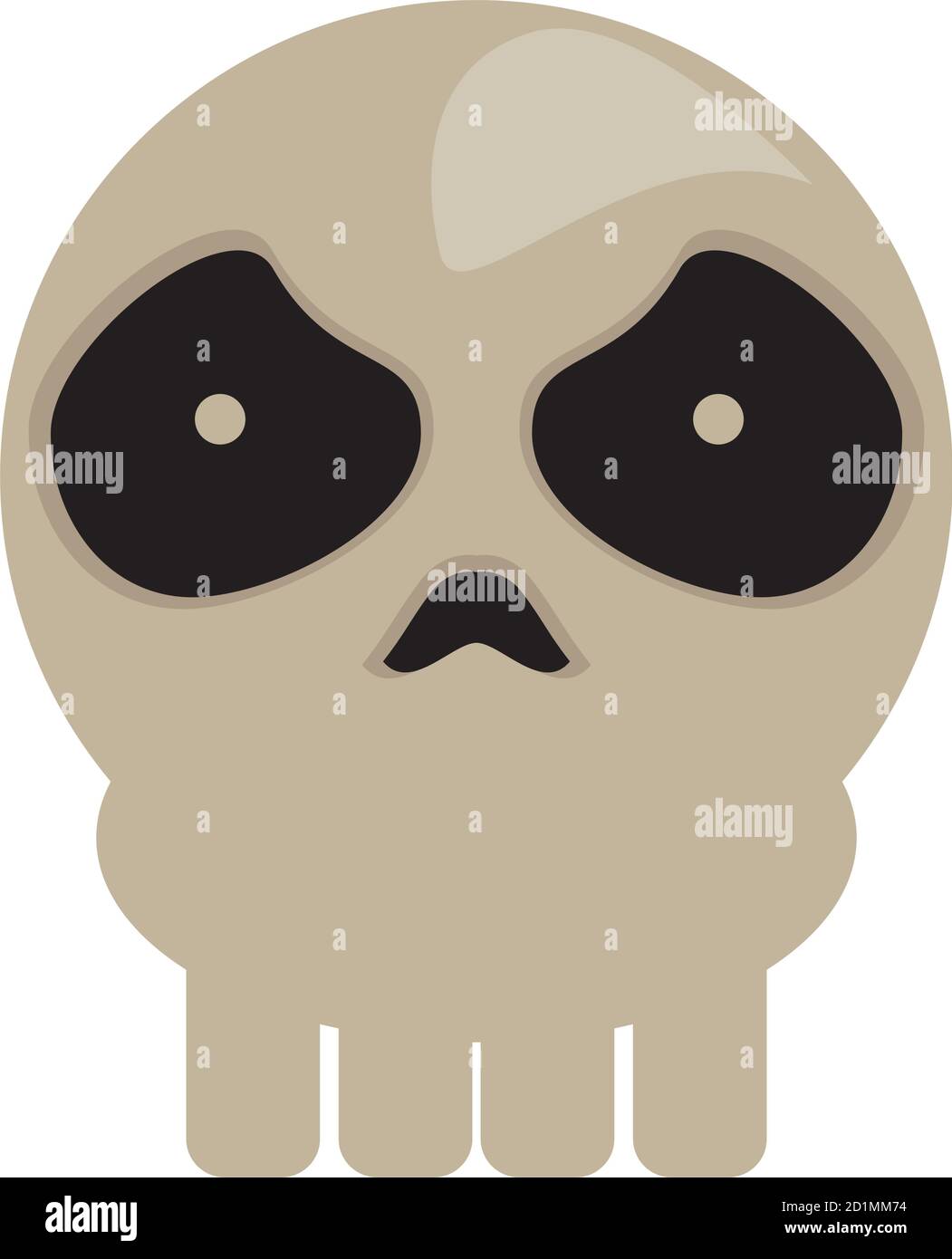 Scary halloween skull icon. Halloween holiday - Vector Stock Vector ...