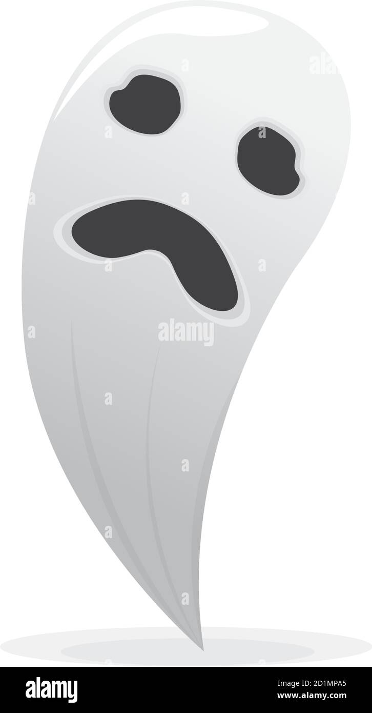 Scary ghost icon. Halloween holiday - Vector illustration Stock Vector ...