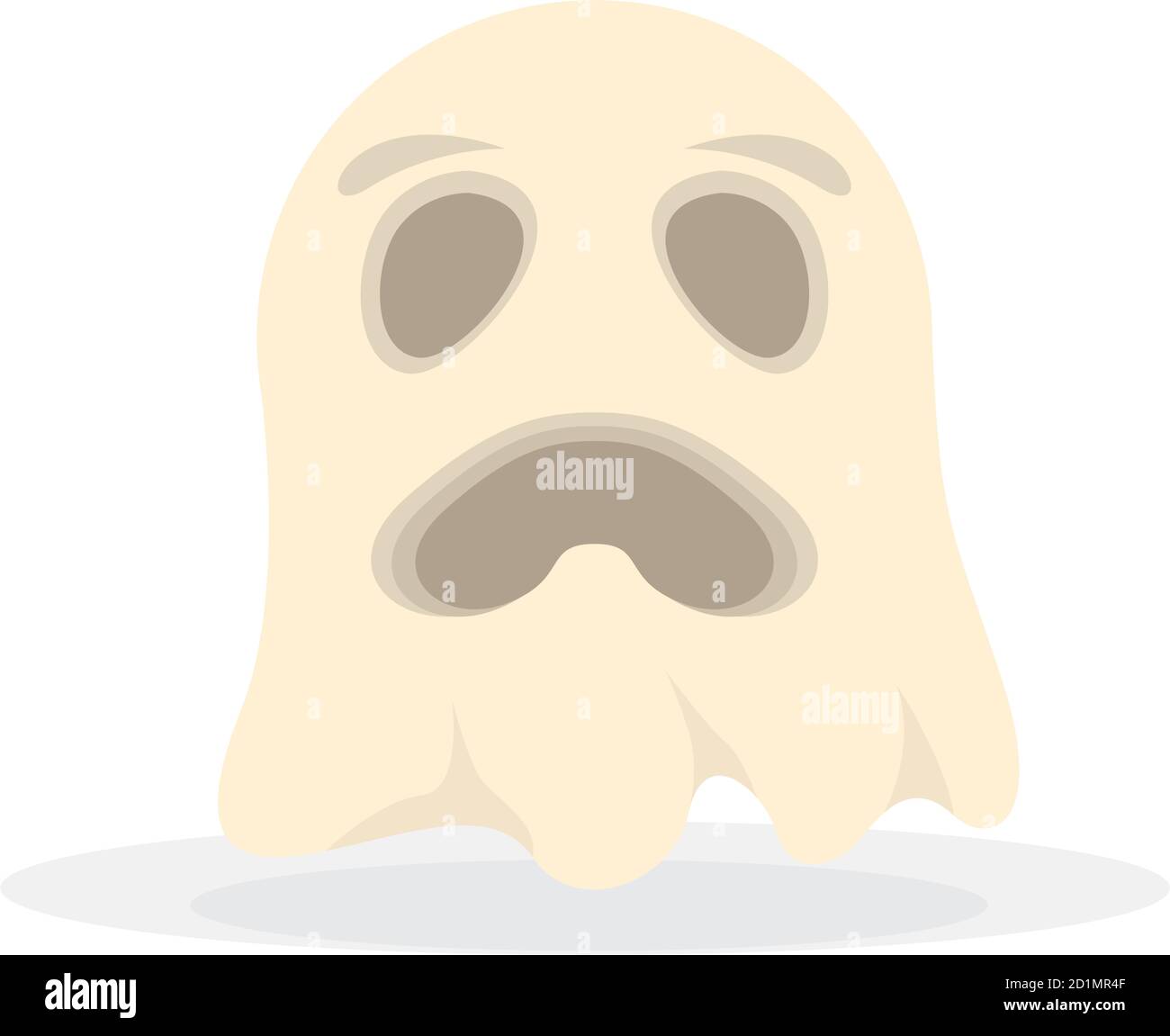 Scary ghost icon. Halloween holiday - Vector illustration Stock Vector ...