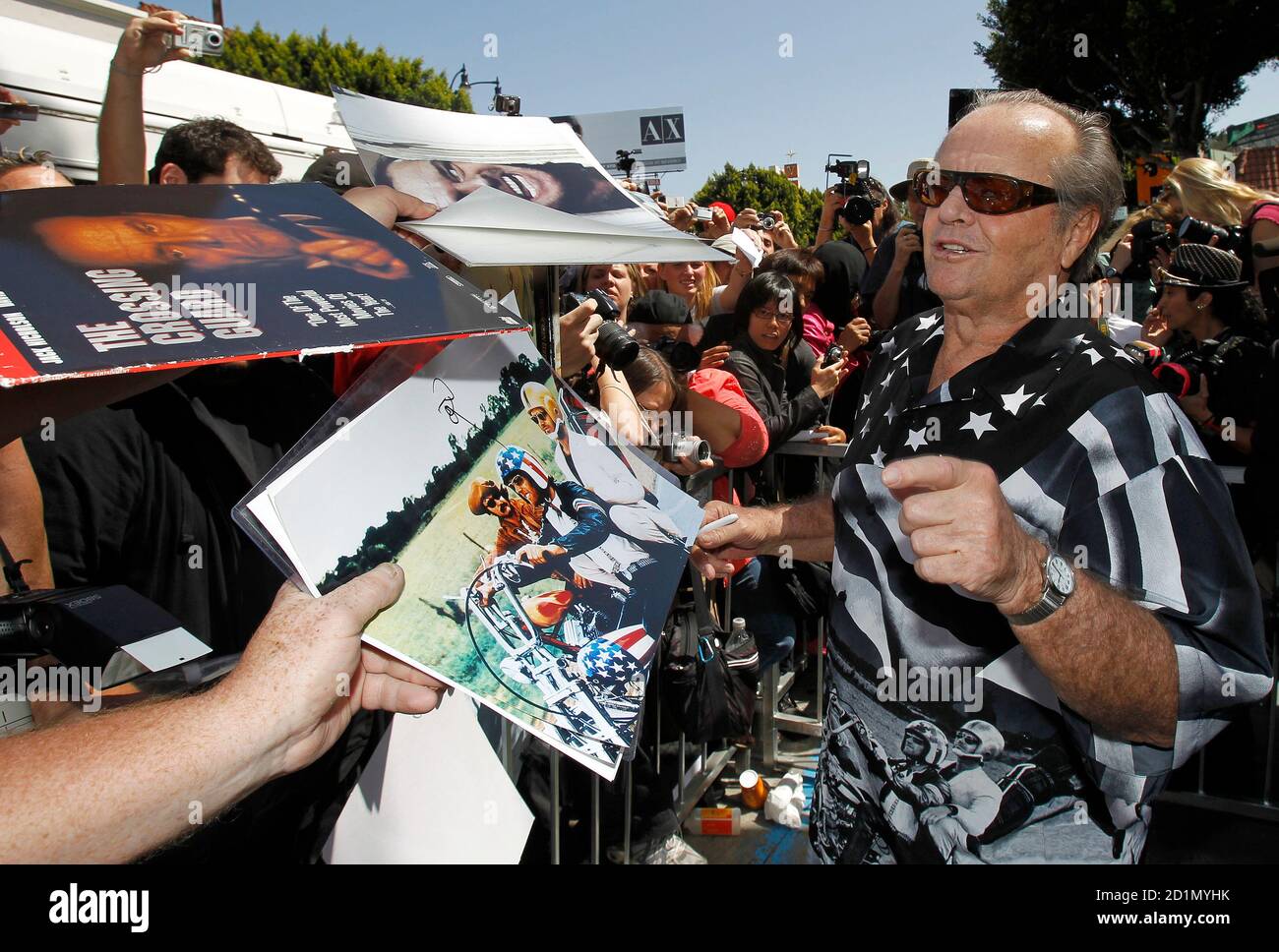 Dennis jack nicholson dennis is honored with the hi-res stock ...