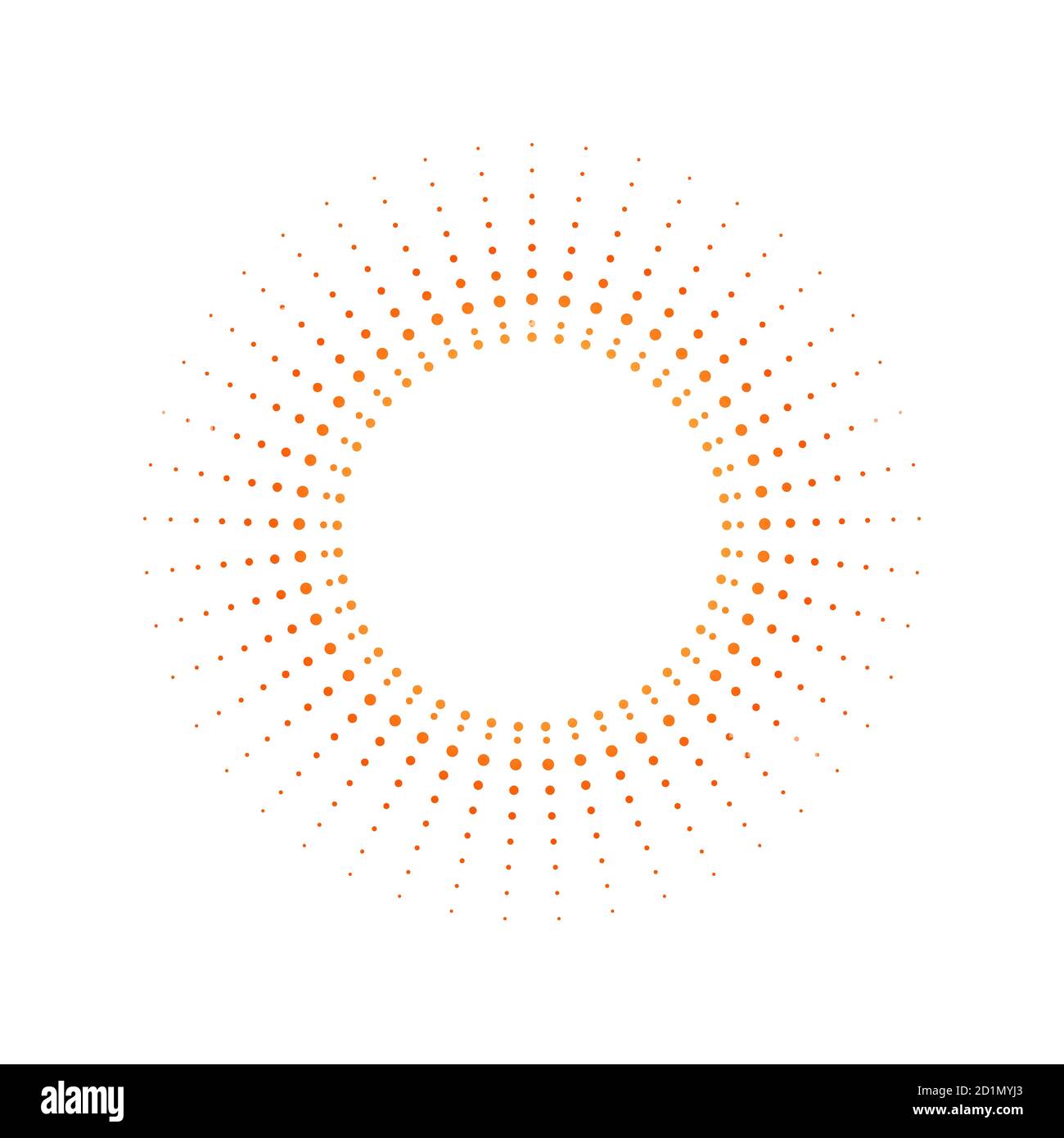 Light rays frame with orange dots. Shine burst background. radiant ...