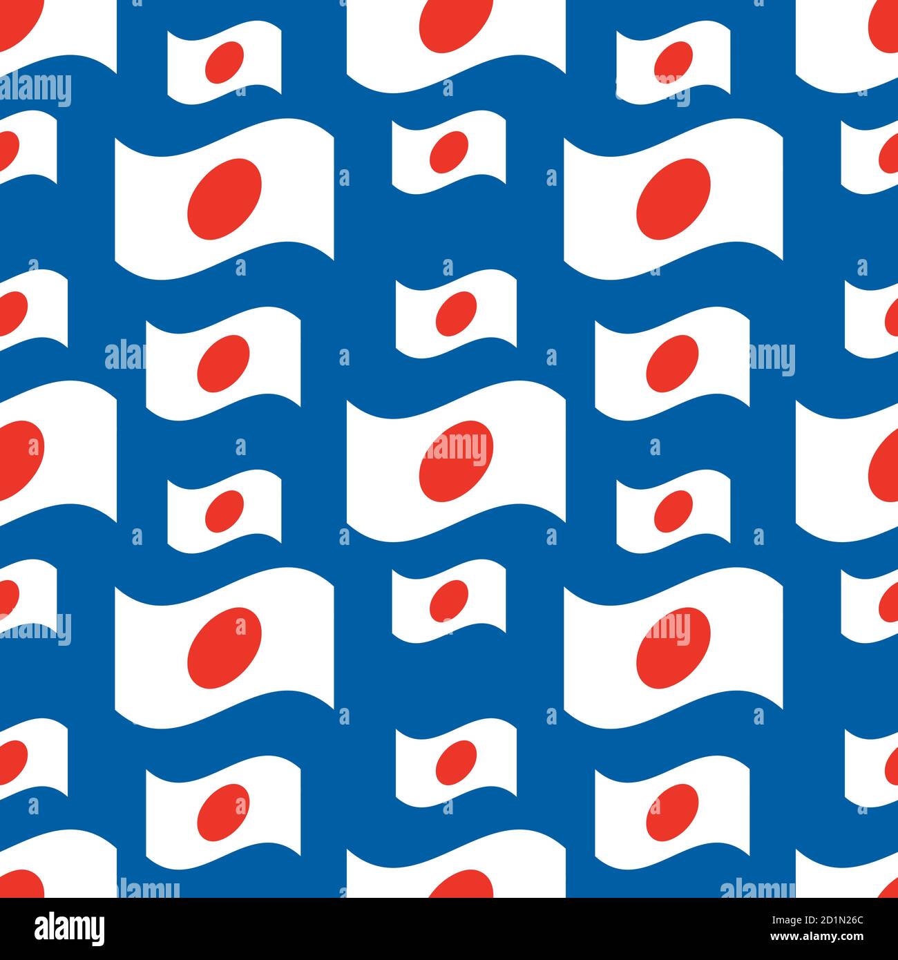 japanese wavy flag seamless pattern vector illustration background ...