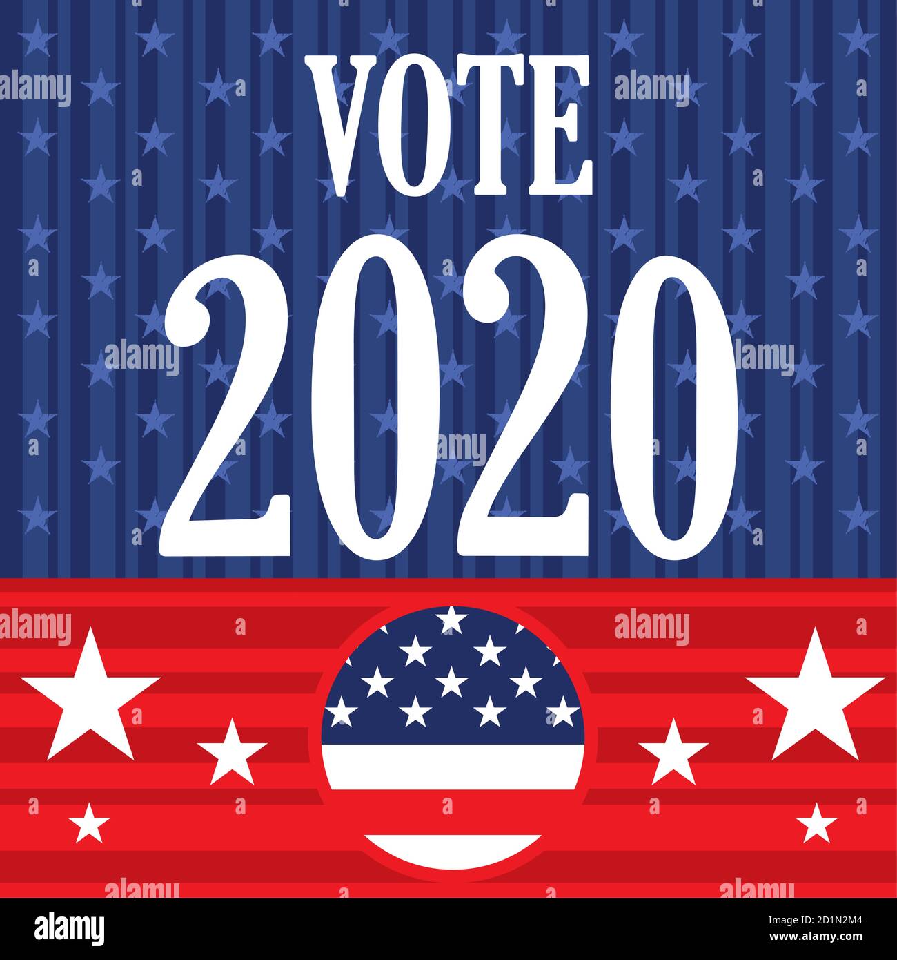 USA election day poster. Vote 2020 - Vector illustration Stock Vector ...