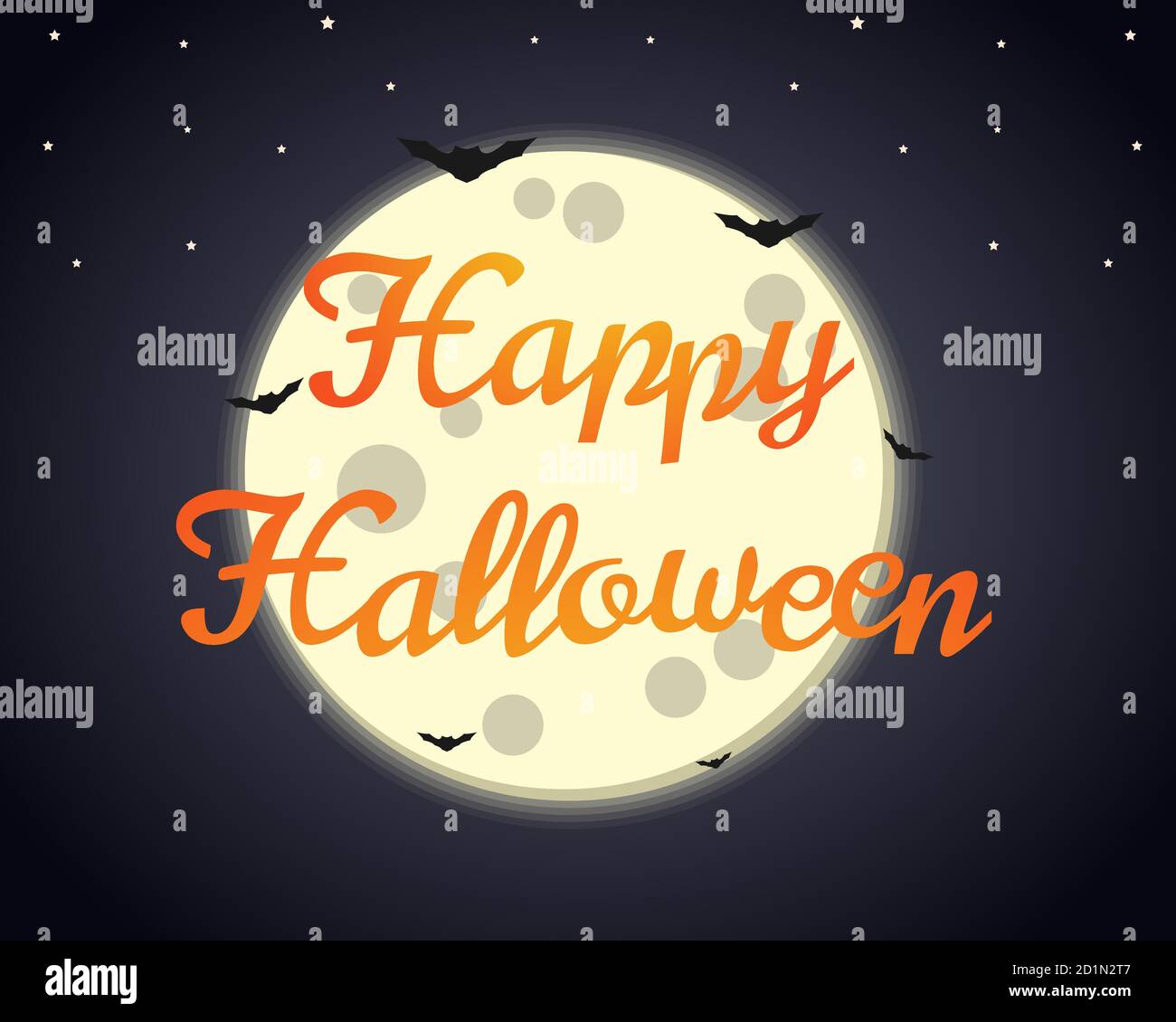 Illustration vector design of Halloween background template Stock ...