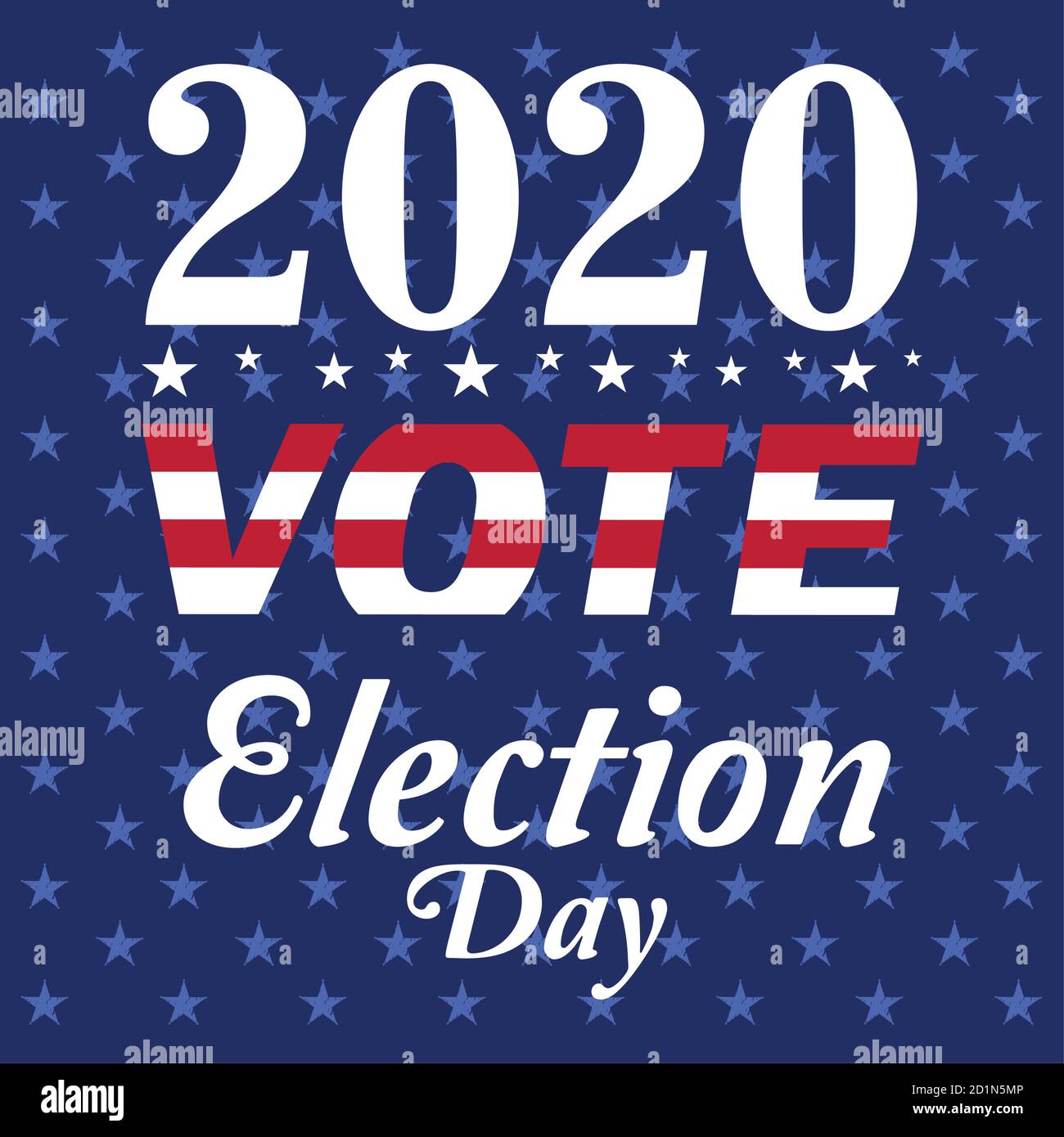 USA election day poster. Vote 2020 - Vector illustration Stock Vector ...