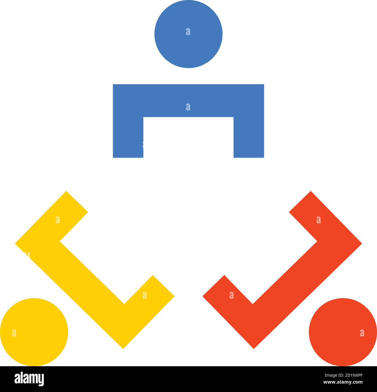 Teamwork people together, vector Stock Vector Image & Art - Alamy