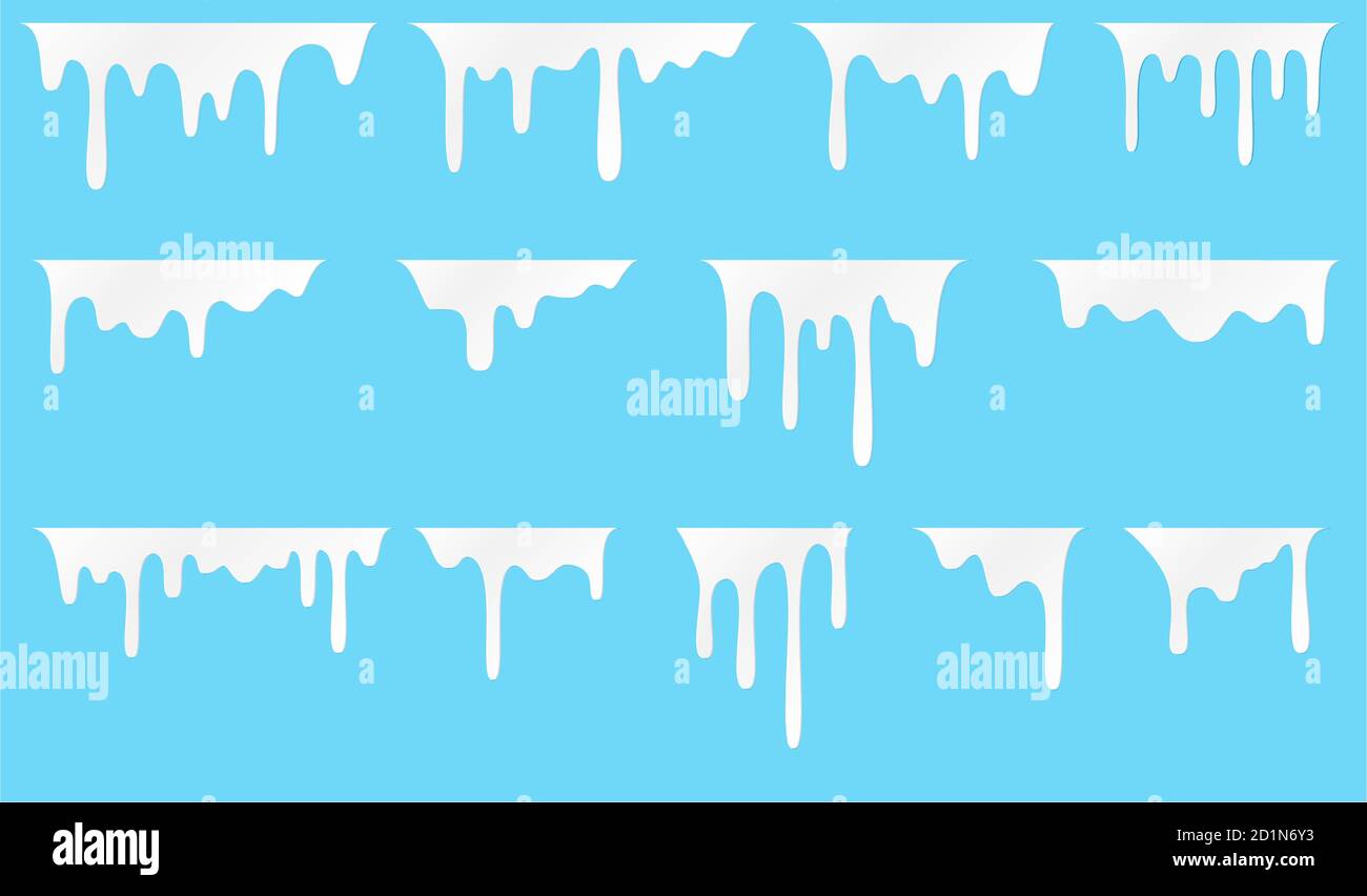 White drips Stock Vector Images - Alamy