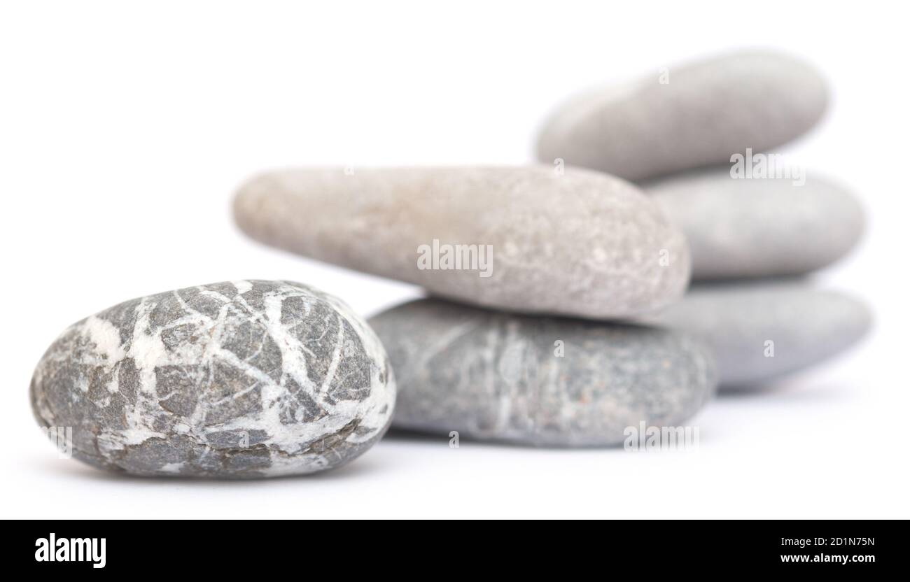 Stones isolated on white background Stock Photo - Alamy