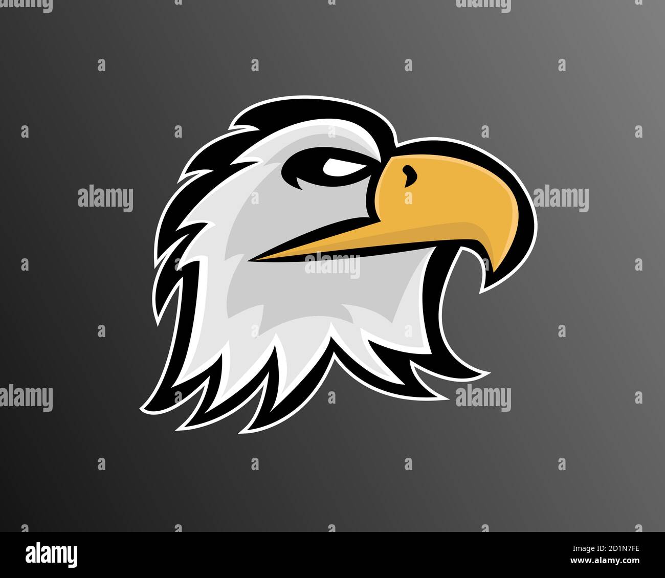 Creative eagle head vector logo hi-res stock photography and images - Alamy
