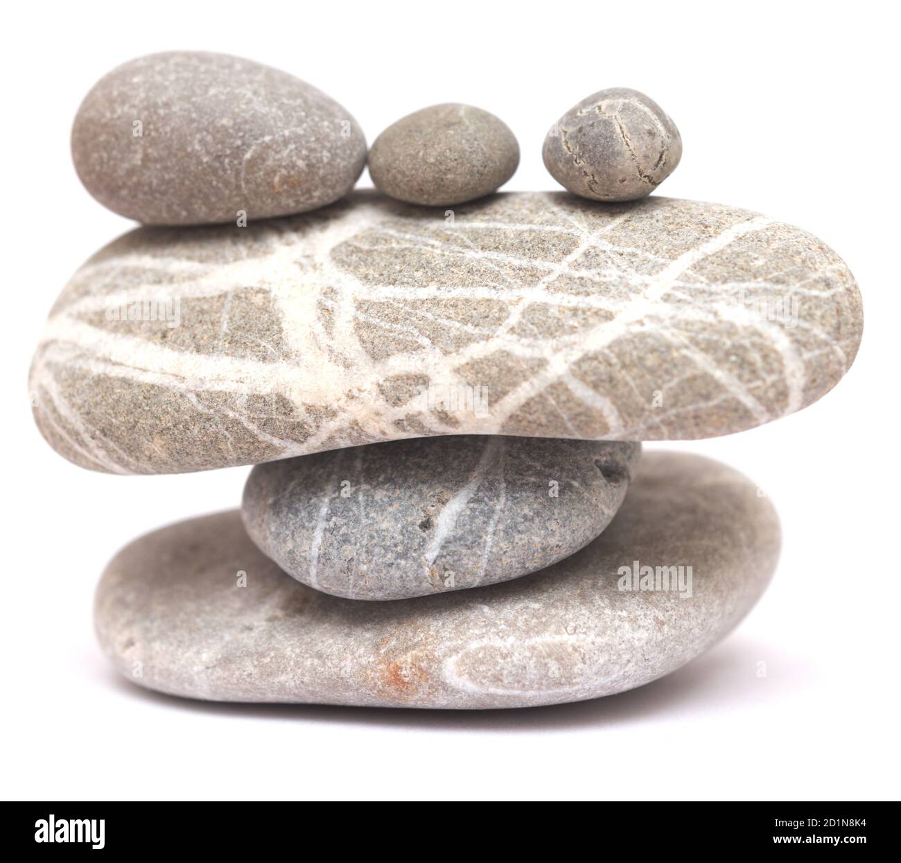 Balancing stones isolated on white background Stock Photo - Alamy