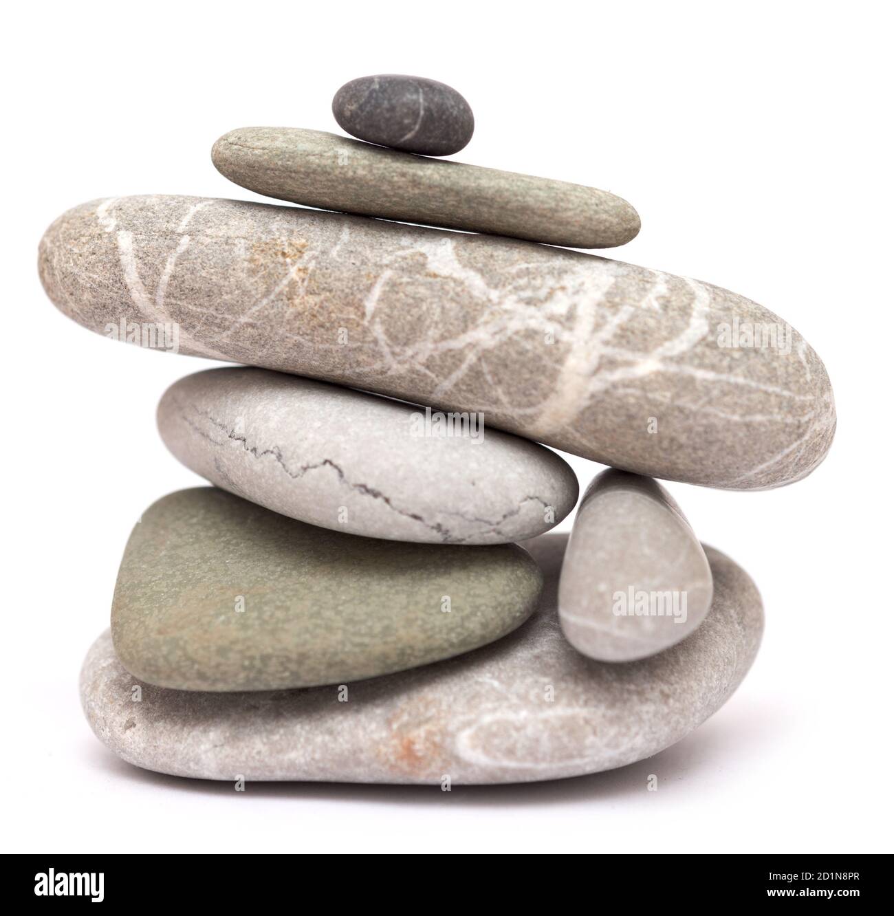 Balancing stones isolated on white background Stock Photo - Alamy