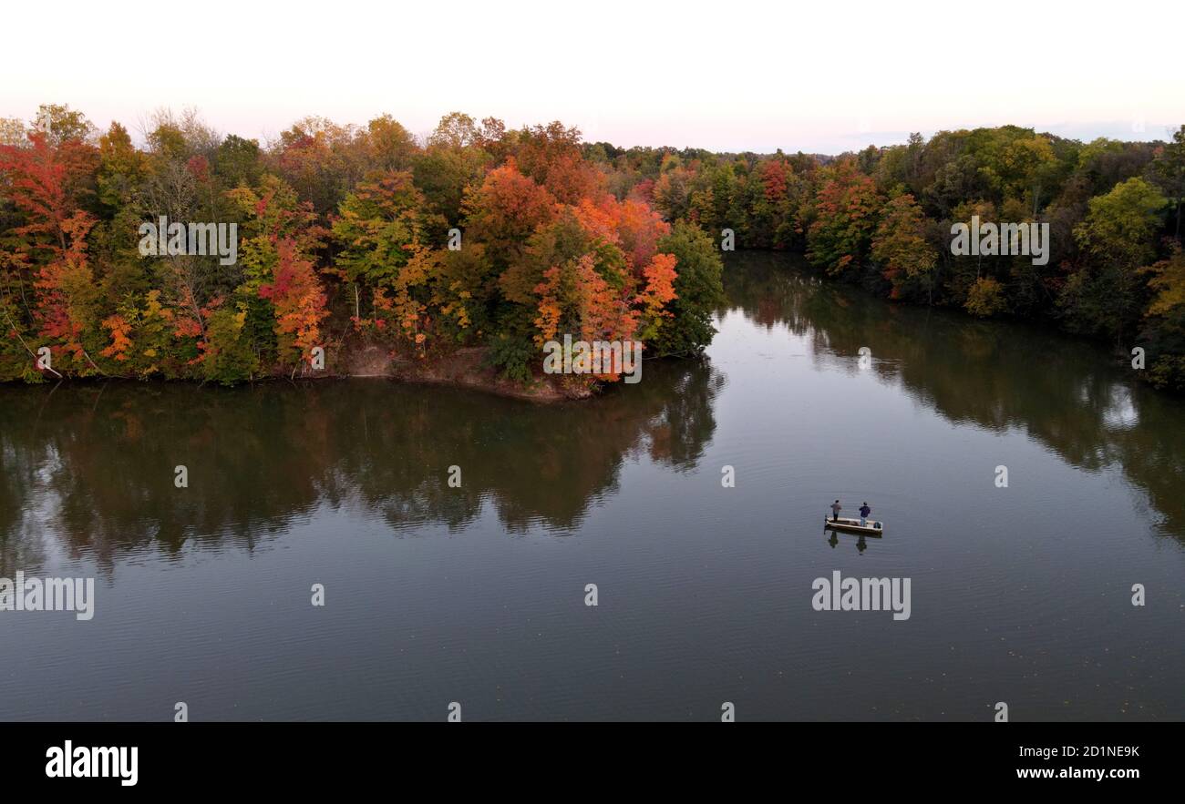 Oct 5 2020 - Sharon Creek Conservation Area - Aerial 2020 Stock Photo ...