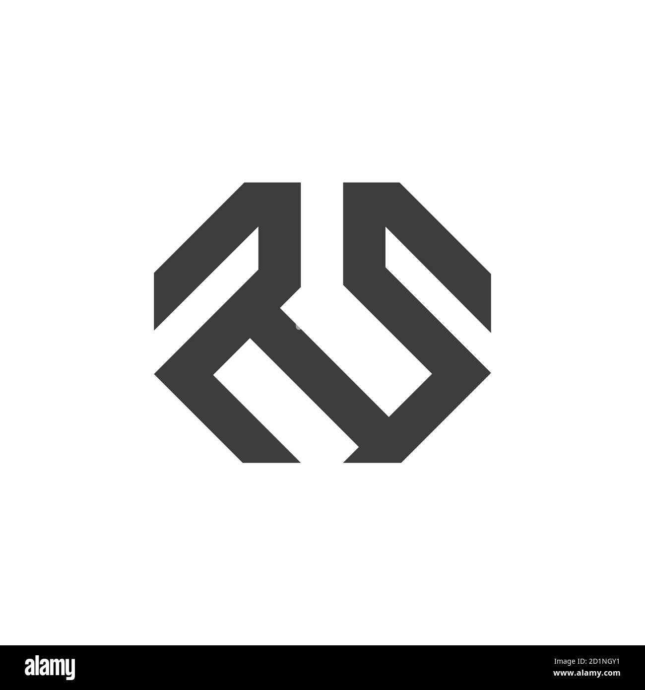 Initial letter rs logo or sr logo vector design template Stock Vector ...