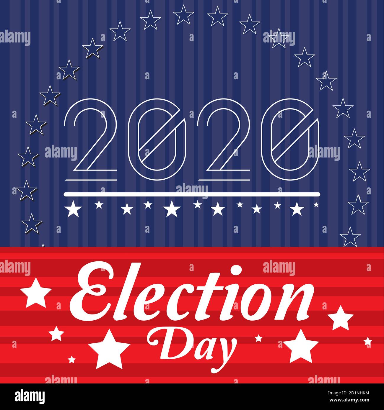 USA election day poster. Vote 2020 - Vector illustration Stock Vector ...