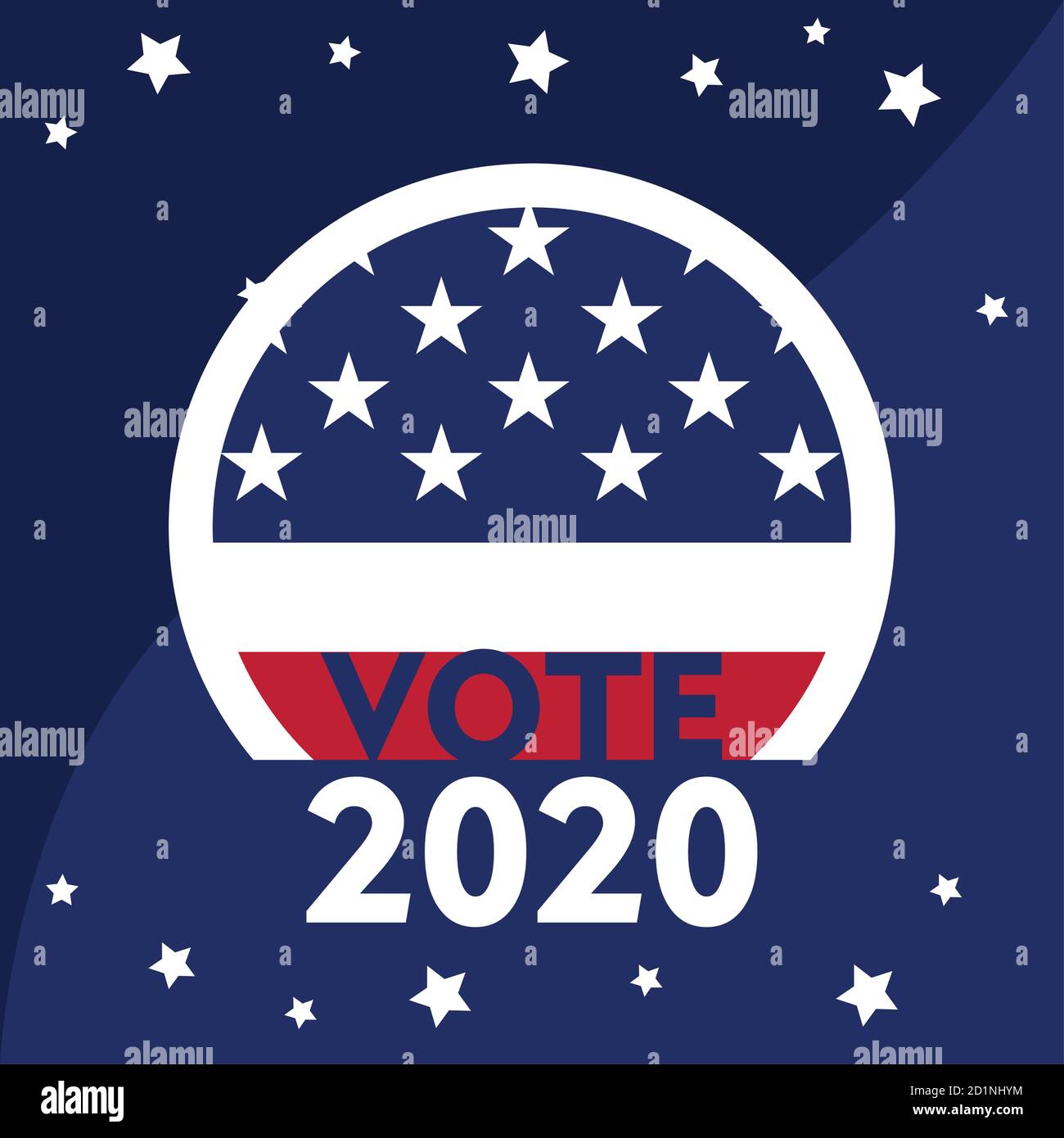 USA election day poster. Vote 2020 - Vector illustration Stock Vector ...