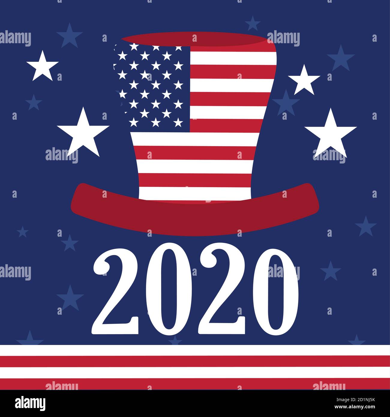 USA election day poster. Vote 2020 - Vector illustration Stock Vector ...