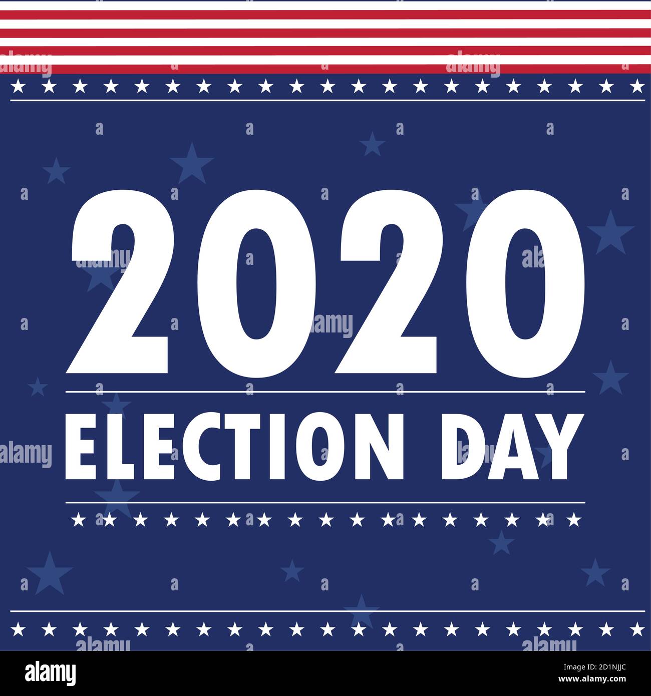 USA election day poster. Vote 2020 - Vector illustration Stock Vector ...