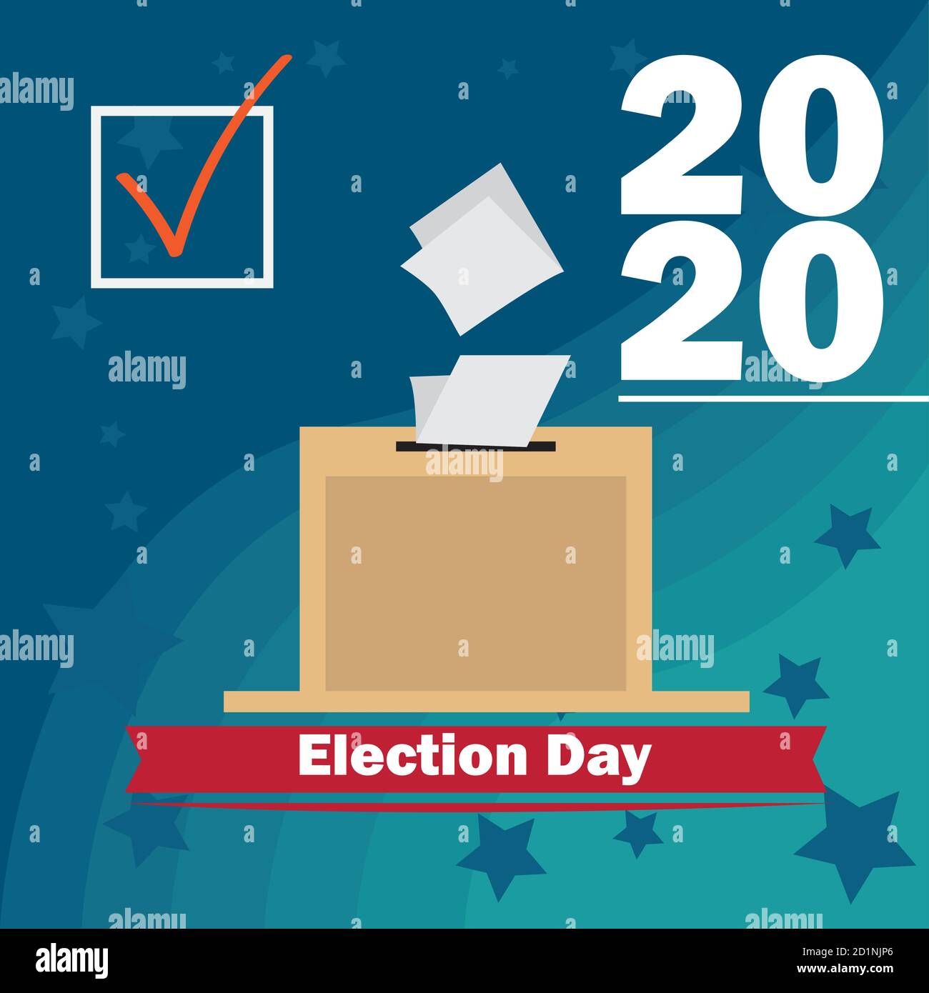 USA election day poster. Vote 2020 - Vector illustration Stock Vector ...