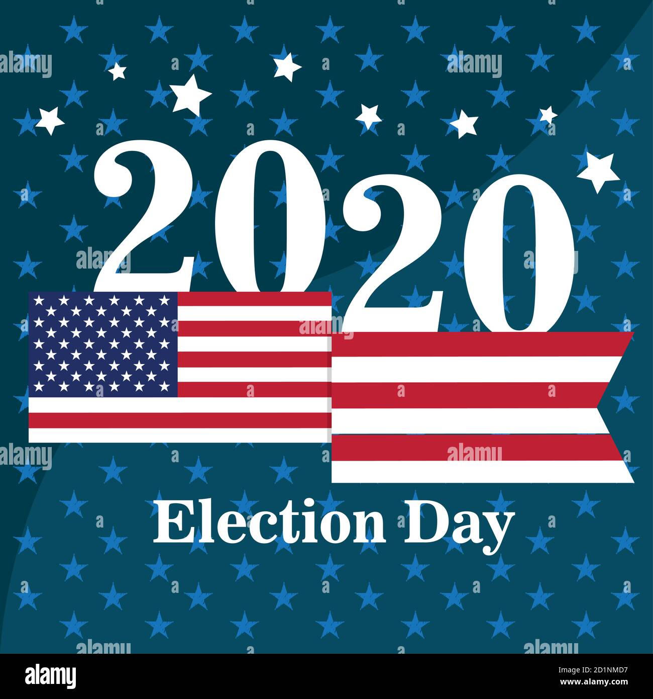 USA election day poster. Vote 2020 - Vector illustration Stock Vector ...