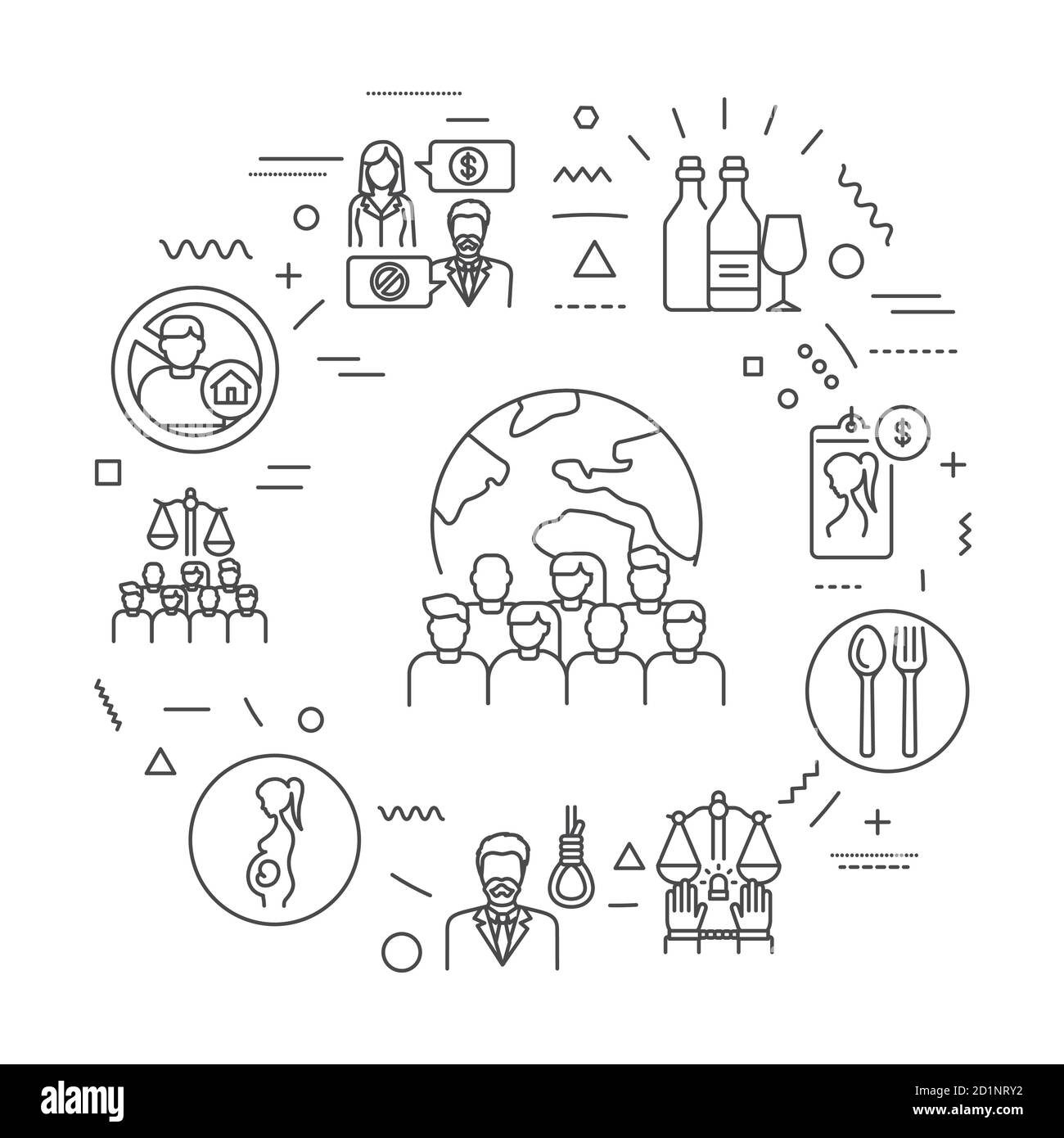 Disability poverty Stock Vector Images - Alamy