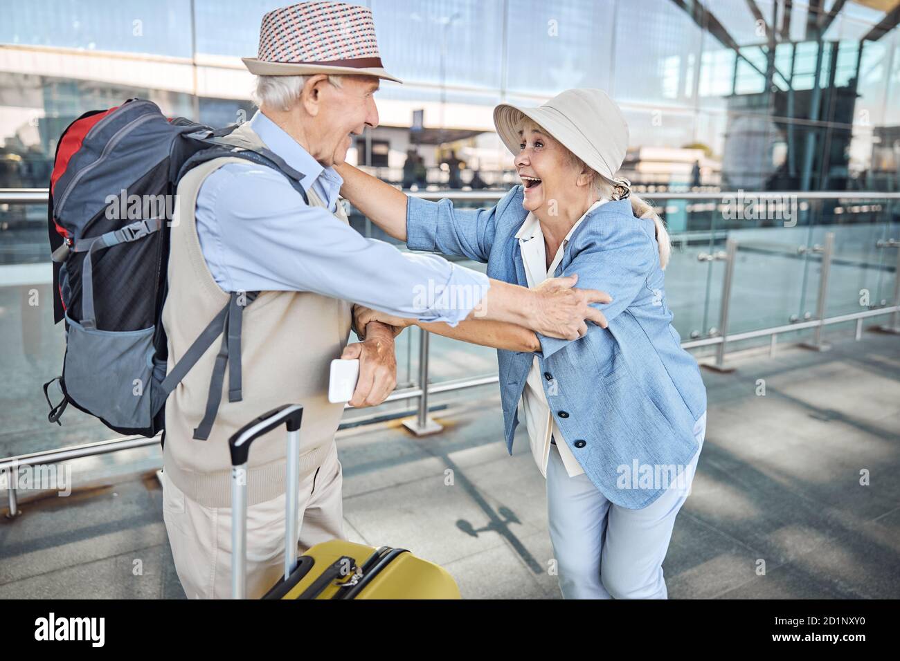 Happy encounter hi-res stock photography and images - Alamy