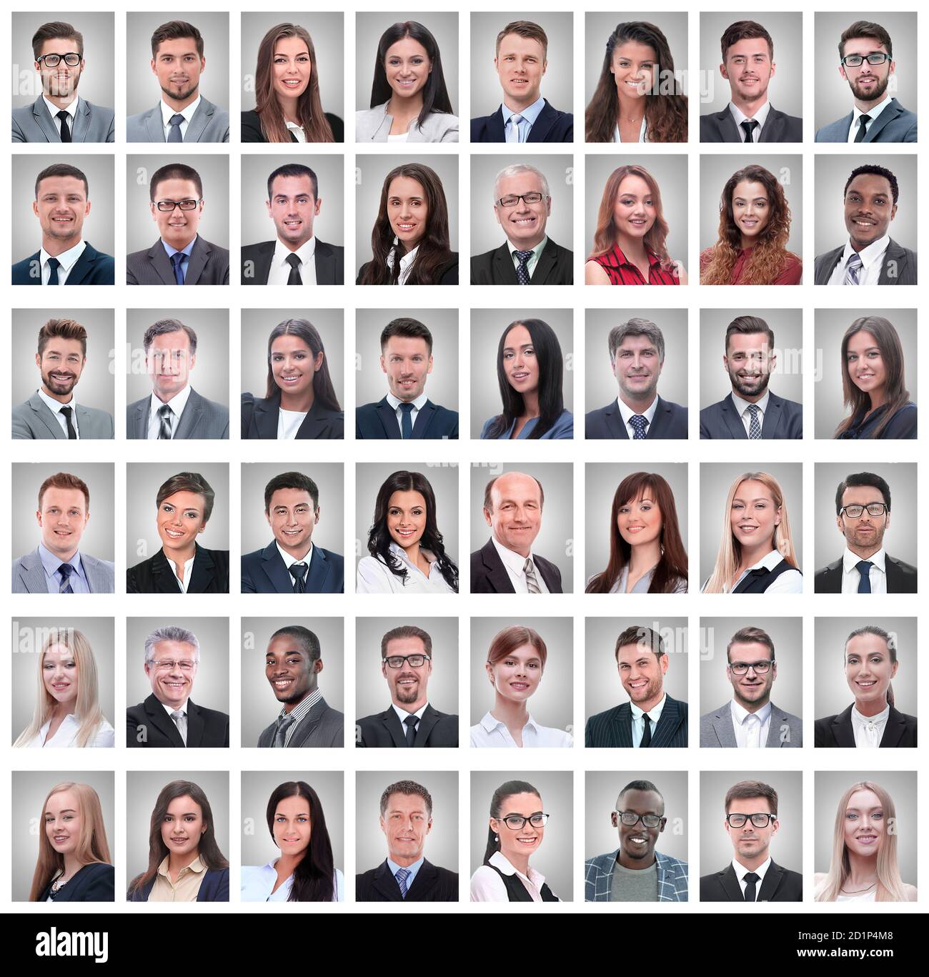 portraits of successful young businessmen isolated on white Stock Photo ...