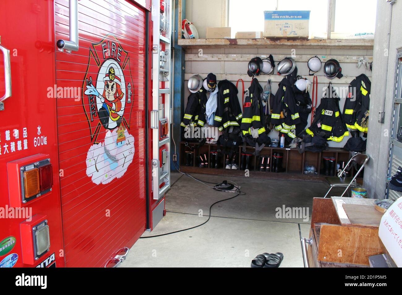 Apparel of Japanese firefighters in Sakurai, from helmets to jackets ...