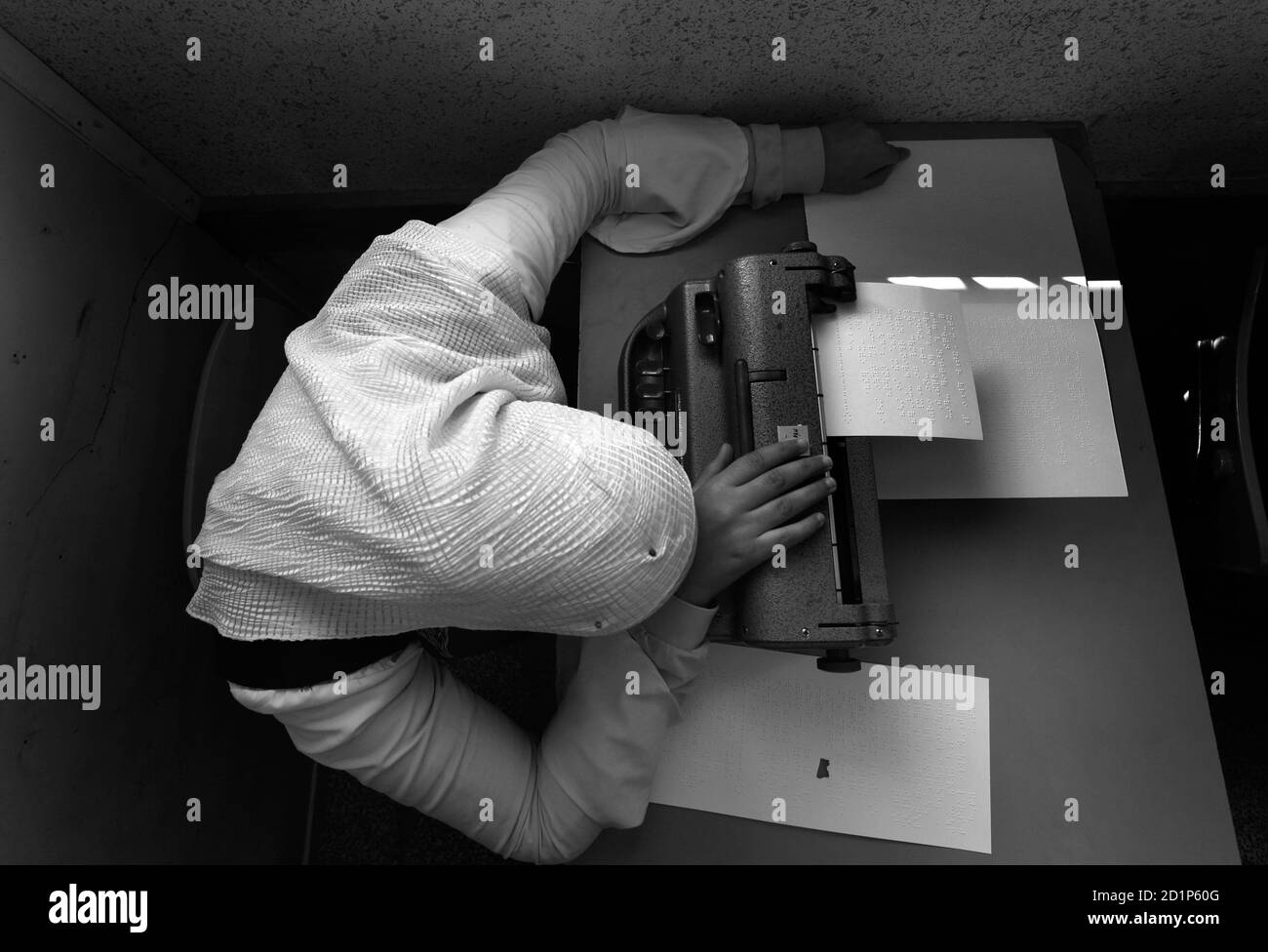 Braille Typewriter School Blind Children High Resolution Stock ...