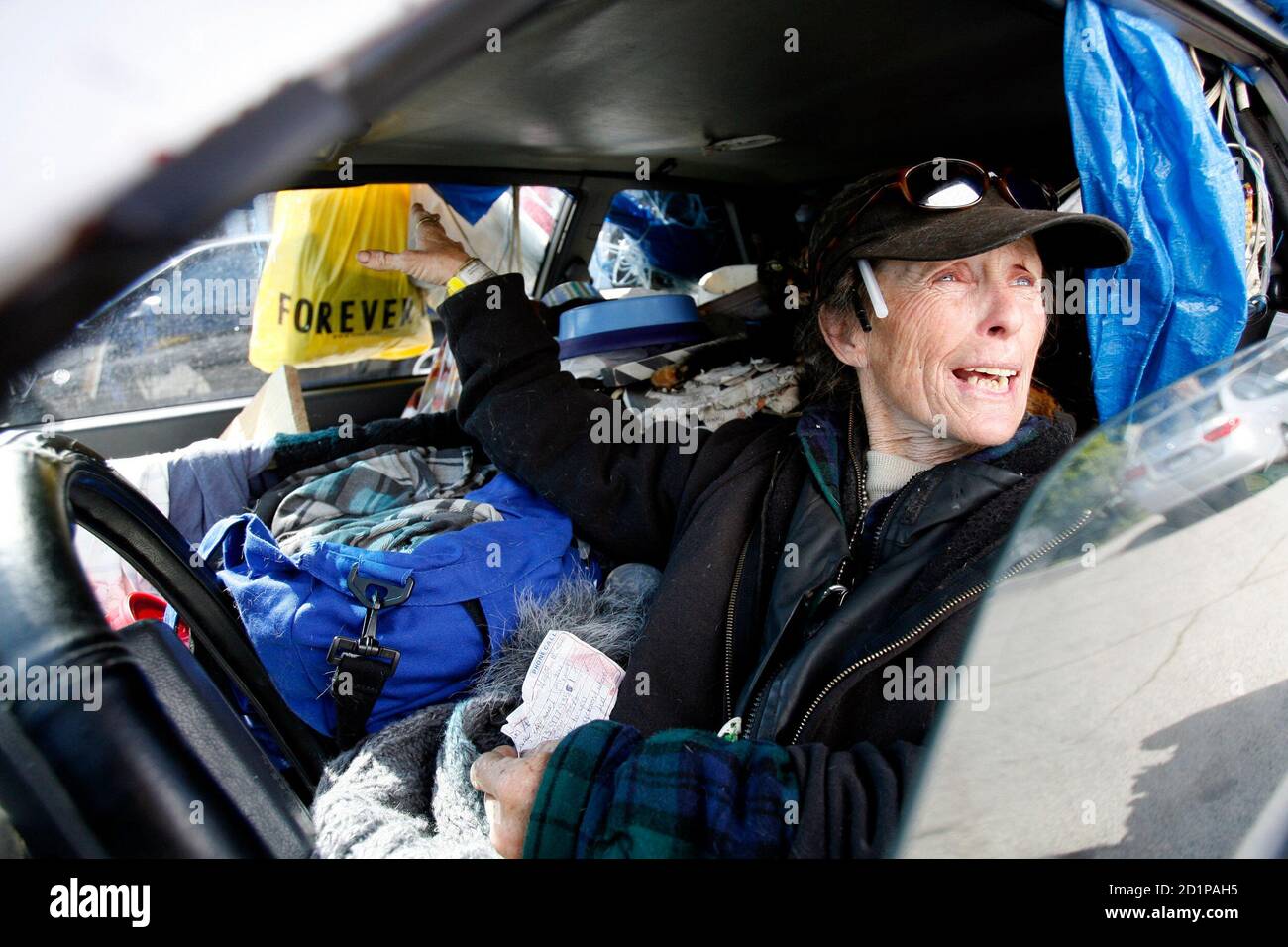 Homeless people sleeping in car hi-res stock photography and images - Alamy