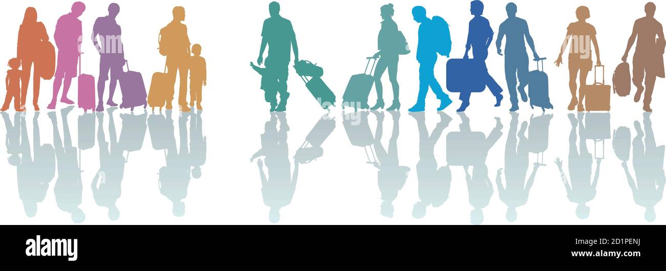 Tourism tourists people Stock Vector Images - Alamy