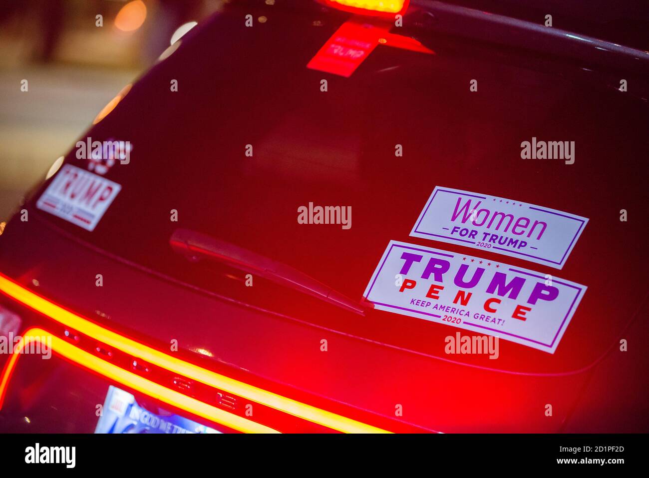 Donald trump car sticker hi-res stock photography and images - Alamy