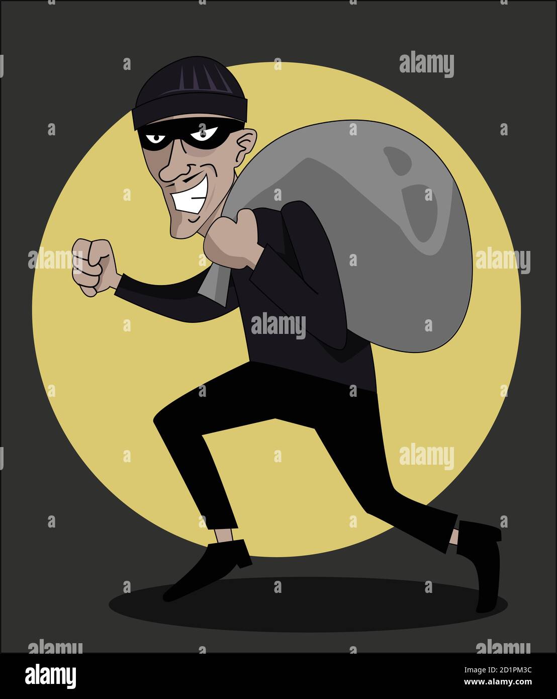 Robber in mask Stock Vector Image & Art - Alamy