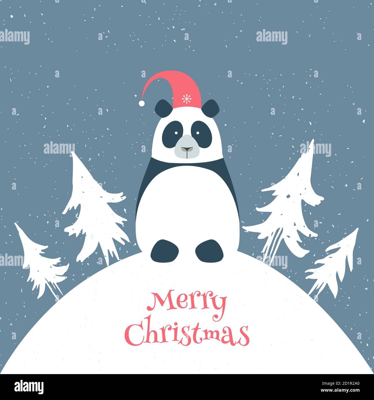 Merry Christmas Cute Panda