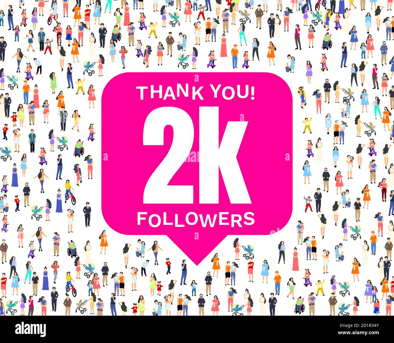 Thank you followers peoples, 2k online social group, happy banner ...
