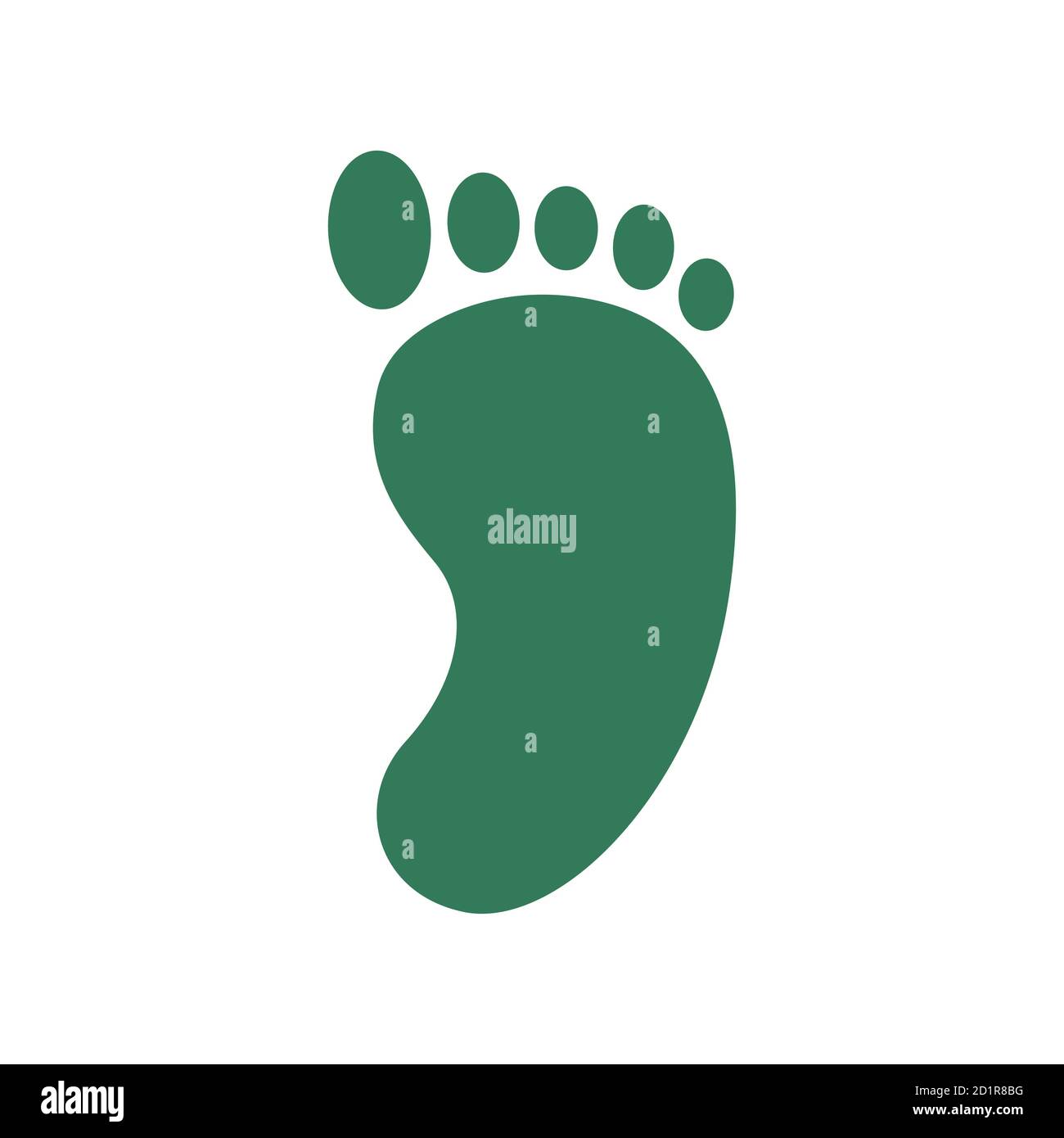 Track foot in trendy flat style isolated. Stock Vector illustration ...