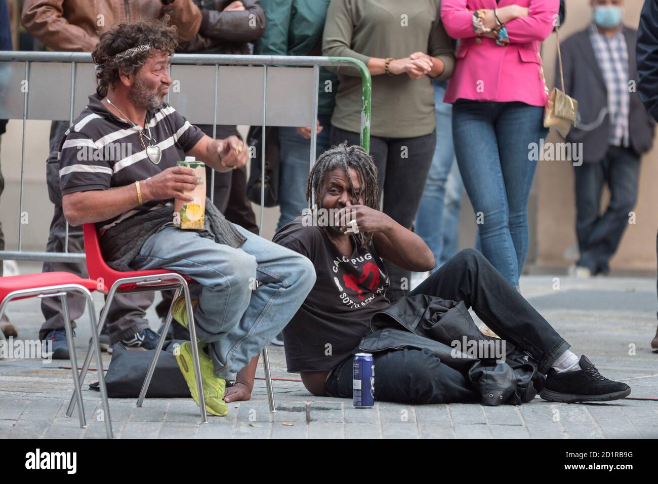 People in the Crowd Attending an Outdoor Public Event Stock Photo - Alamy