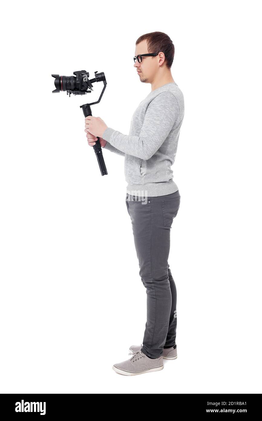 Cameraman isolated full view hi-res stock photography and images - Alamy
