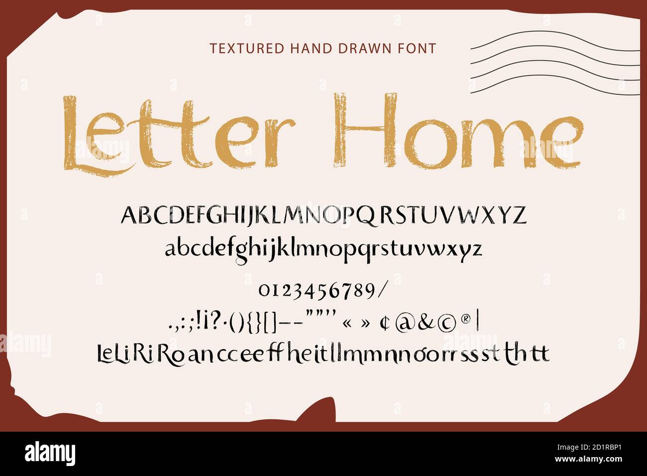 Handwritten font. Typography creative sans serif alphabet. Modern ...