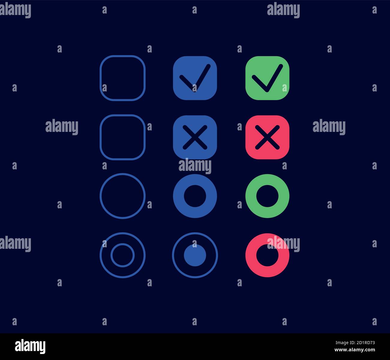 UI elements kit Stock Vector Image & Art - Alamy