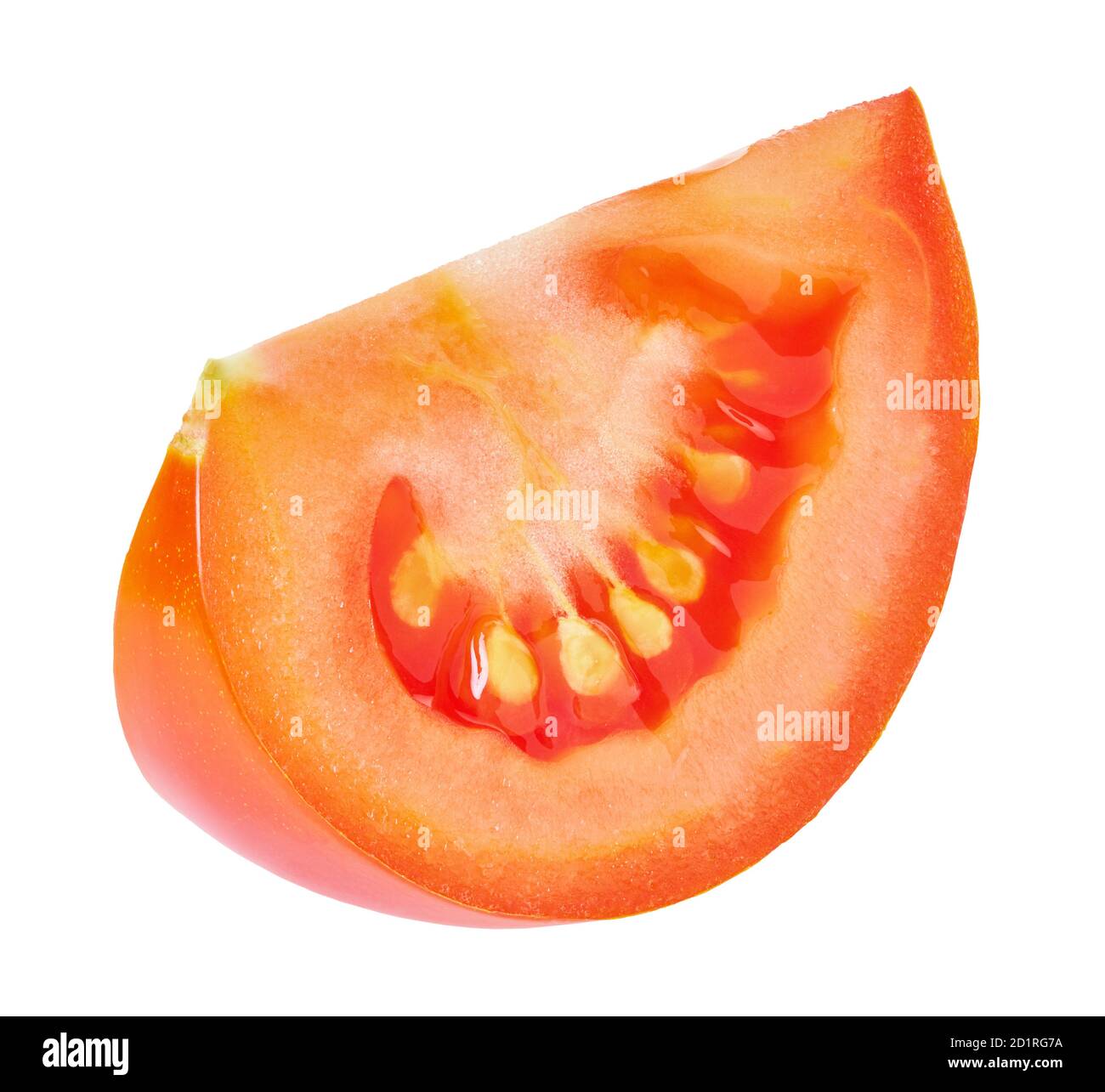 tomatoe slice on a white isolated background with clipping path Stock ...
