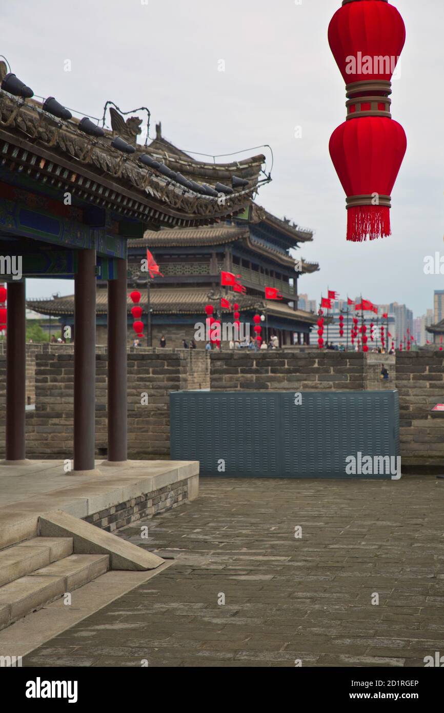 Xian City Wall Changle Gate Stock Photo - Alamy
