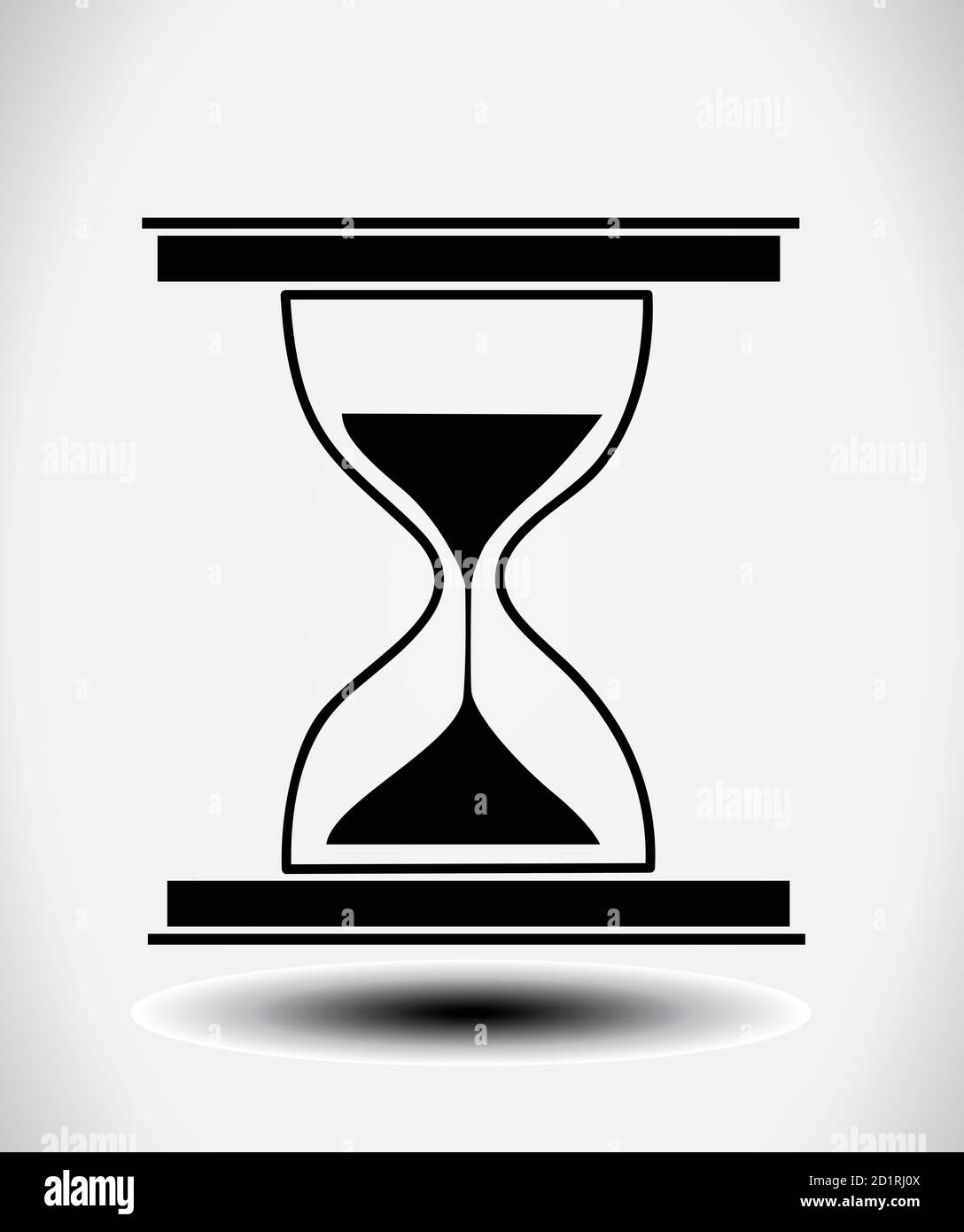 Hourglass time icon isolated Stock Vector Image & Art - Alamy