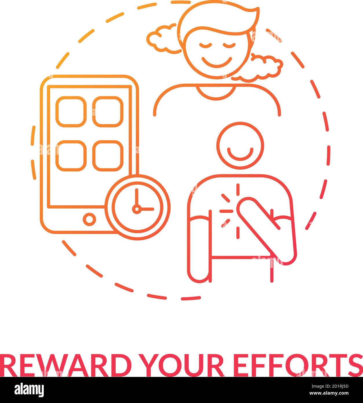 Reward efforts concept icon Stock Vector Image & Art - Alamy