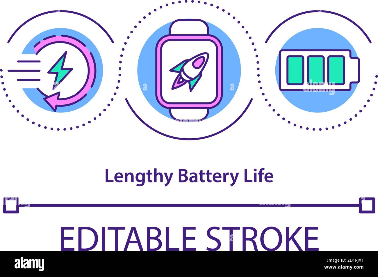 Smartwatch charging battery Stock Vector Images - Alamy