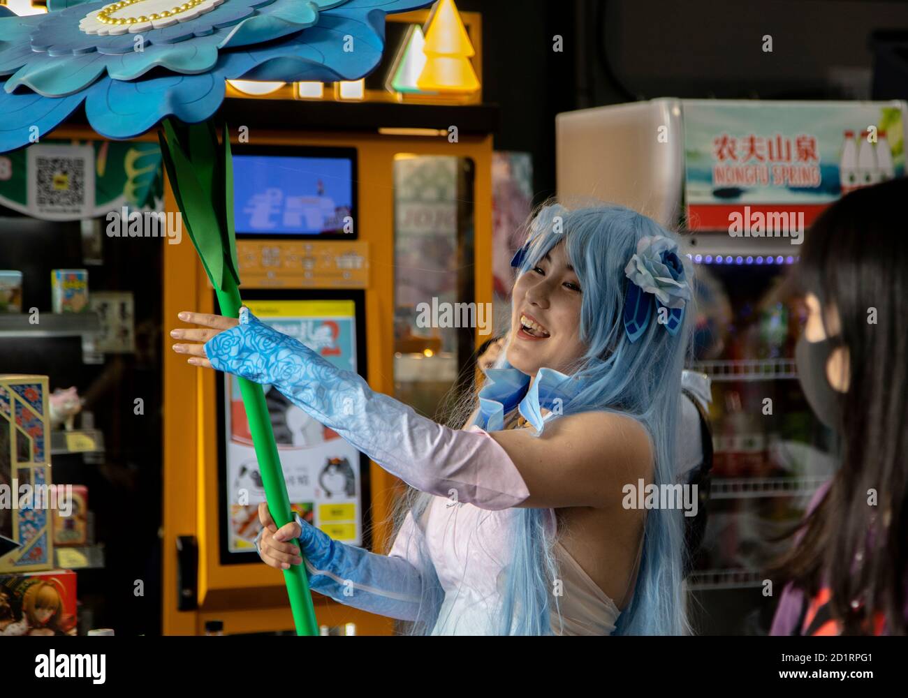 Young people makeup and cosplay on an ACGN party. ACGN, a combined ...