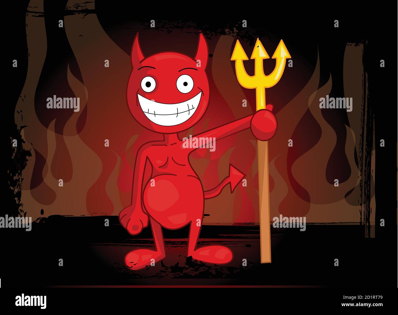 detailed illustration of a stylized red devil Stock Vector Image & Art ...