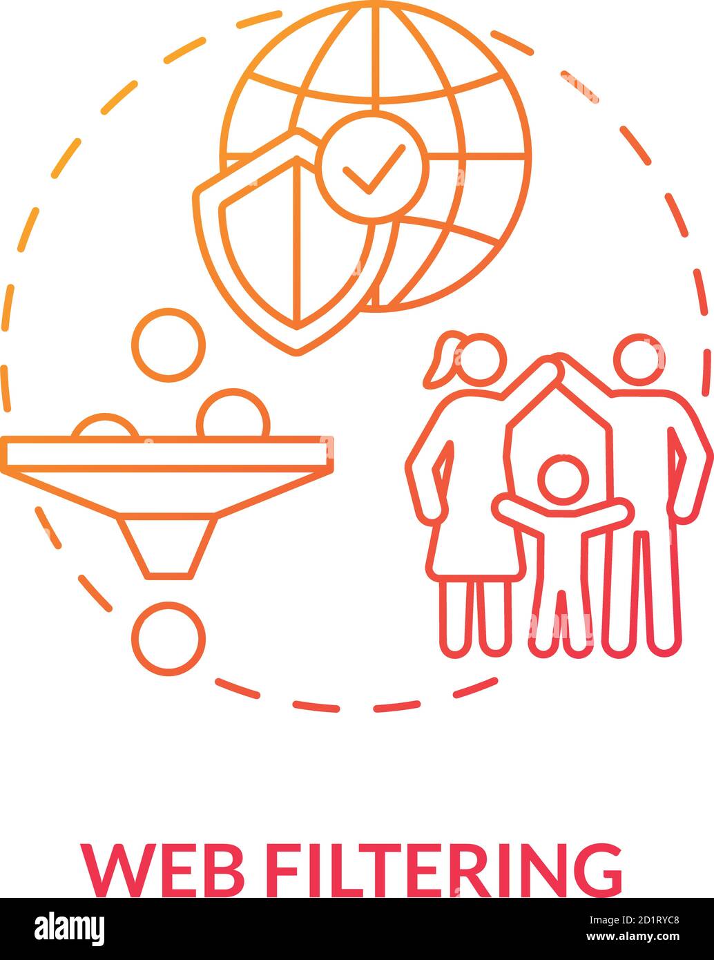 Web filtering concept icon Stock Vector Image & Art - Alamy