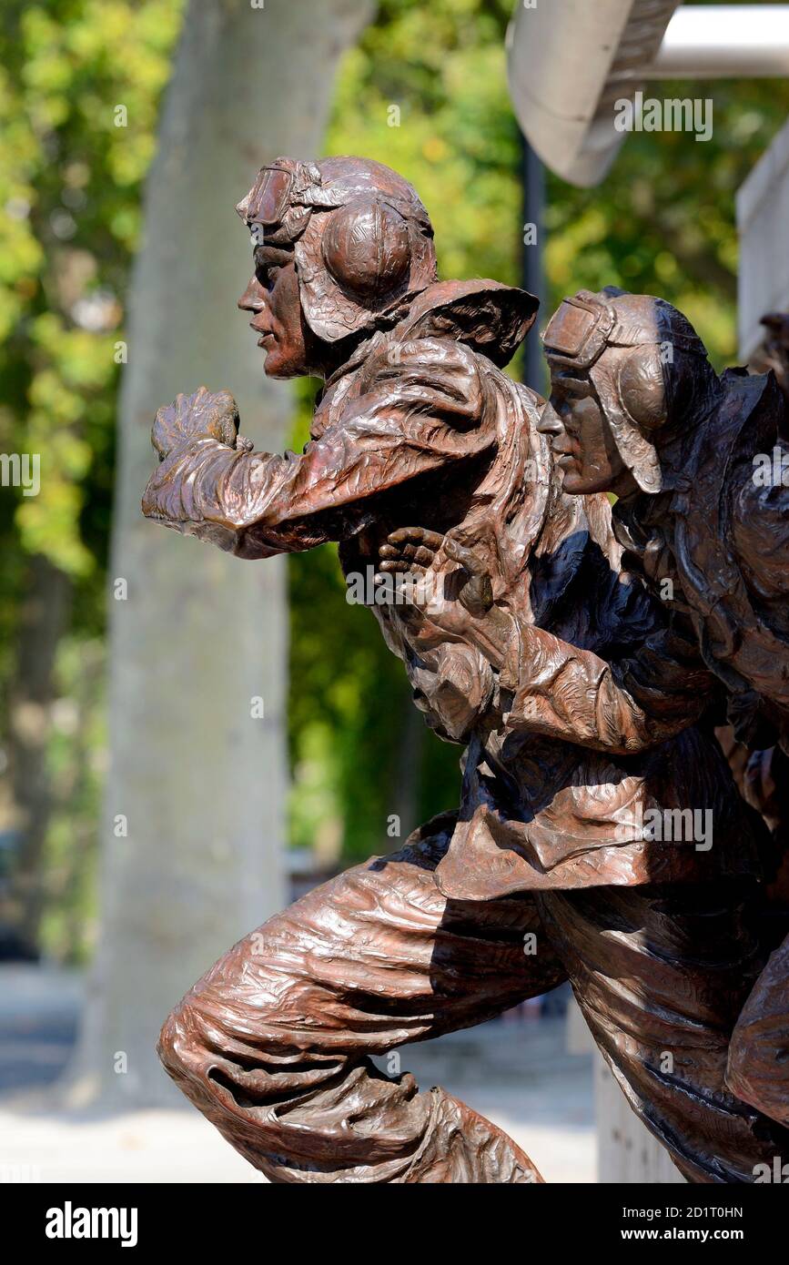 London, England, UK. Battle of Britain memorial (2005: Paul Day ...